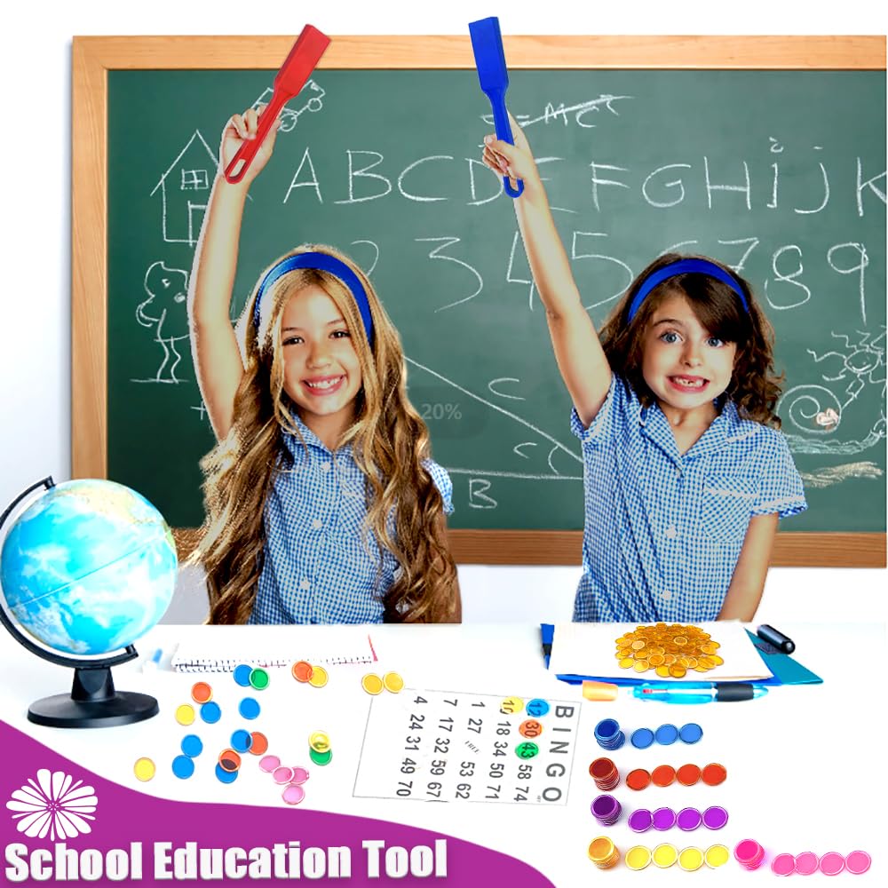 FSTgo Magnetic Wand and Chips Bingo Set Game Accessories Educational STEM Kit for Learning/Sensory Box/Science/Counting/Sortin (Pink Set)