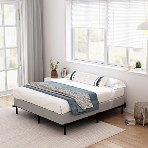 Gdduck Box Spring Full, 5 Inch Metal Full Size Box Spring Only Basics Bed Base, Mattress Foundation,Black Sturdy Heavy Duty Structure with Cover, Noise Free,Easy Assembly