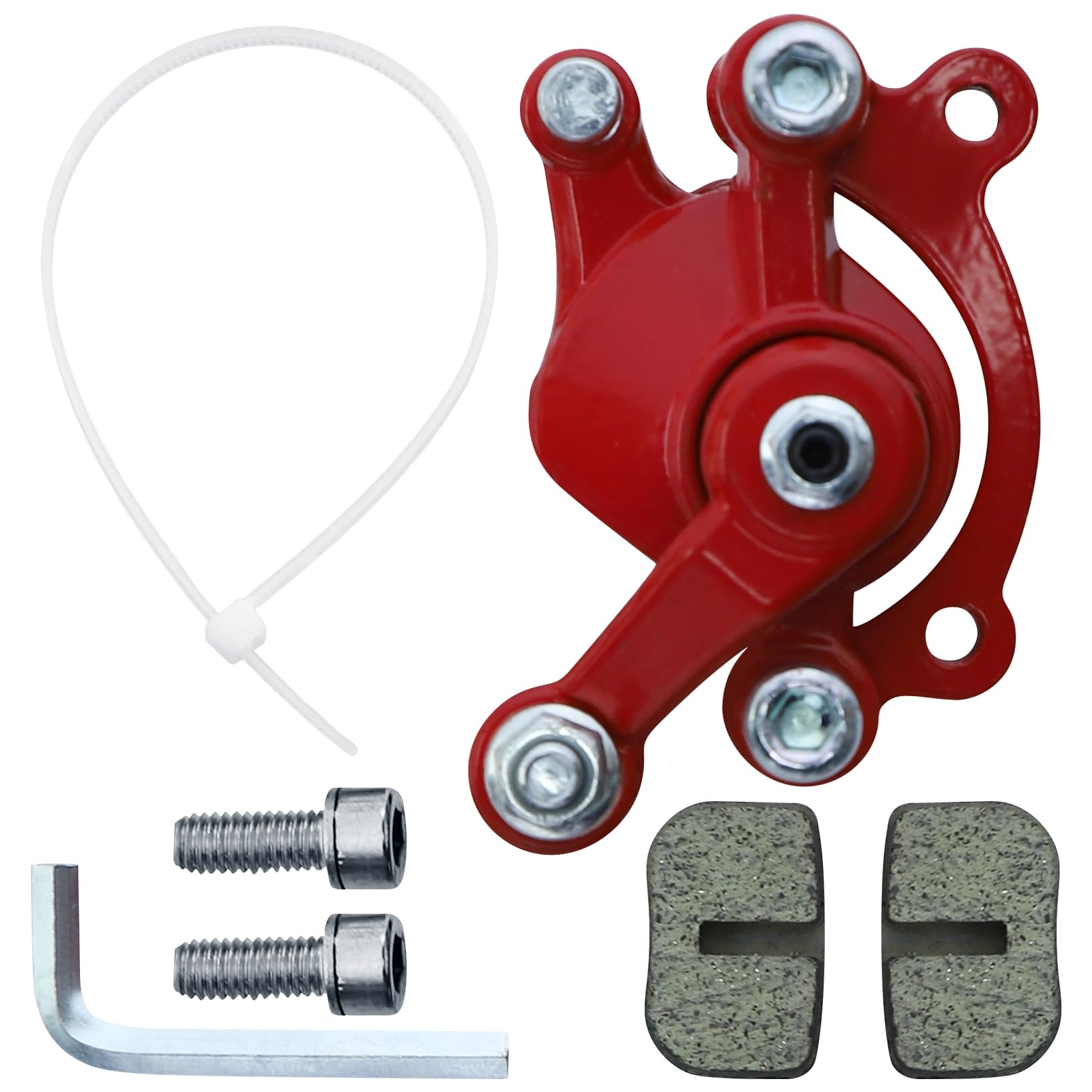 Adefol Rear Disc Brake Caliper with Replaced Pad for Predator 212 Moto MM-B80 80CC 2.5HP MM-B105 Motovox MBX10 MBX11 MBX12 Mini Dirt Bike Classic 47cc 49cc Pocket Bike Stand Up Goped Scooter