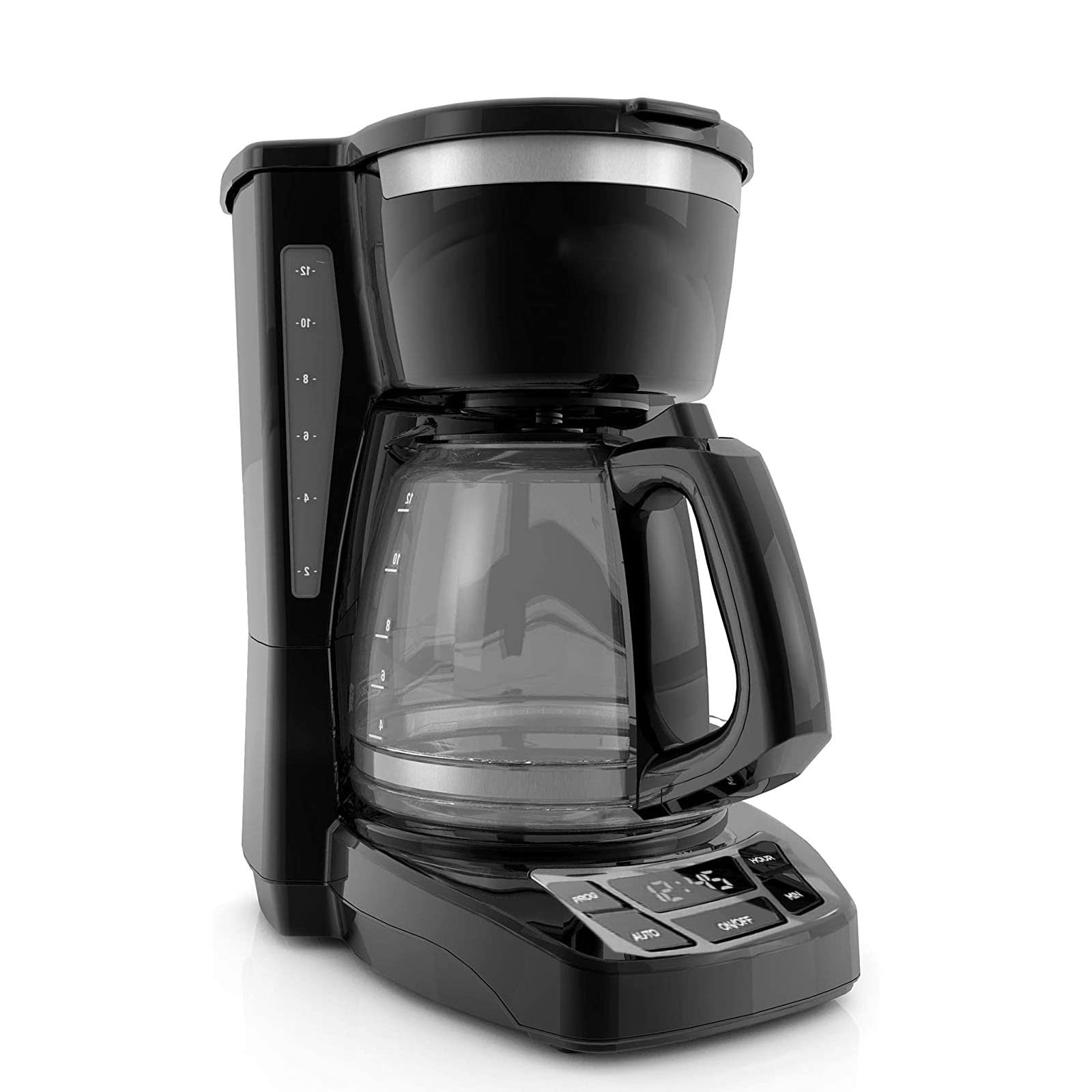 Nozaya 12-Cup Countertop Coffee Maker - Programmable Coffee Machines, Easy to Use & Clean(Black)