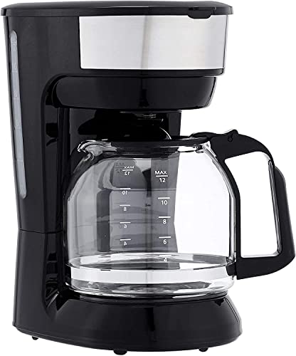 Nozaya 12-Cup Countertop Coffee Maker - for 8-10 People, Easy to Clean, Black