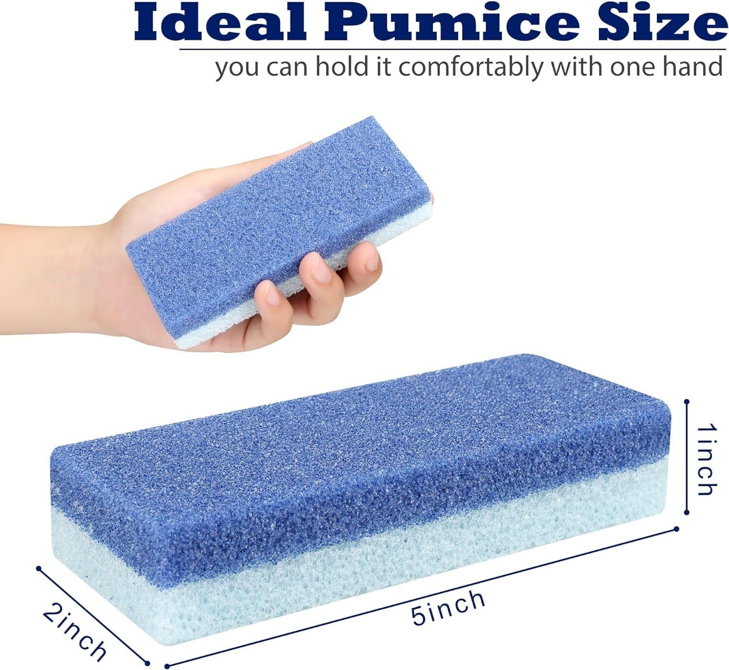 Professional Pedicure Foot Pumice Stone for Feet Skin Callus Remover and Scrubber for Dead Skins 2 Sided (Pack of 2)