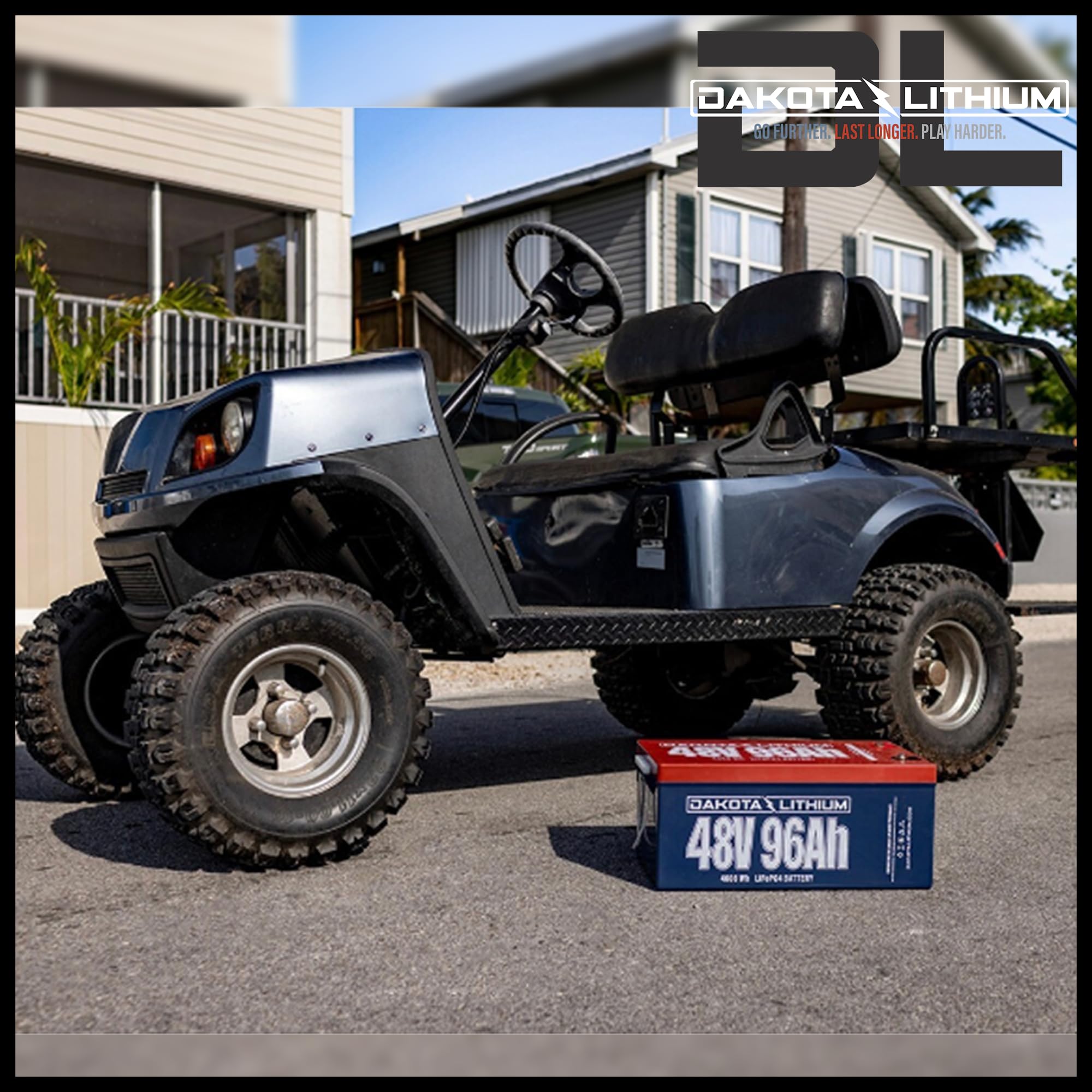 Dakota Lithium β 48V 96Ah LiFePO4 Deep Cycle Battery, 11 Year USA Warranty 2000+ Cycles, SLA Replacement Battery, Solar Power Systems, 48V Electric Vehicles, Electric Motors, Charger not Included