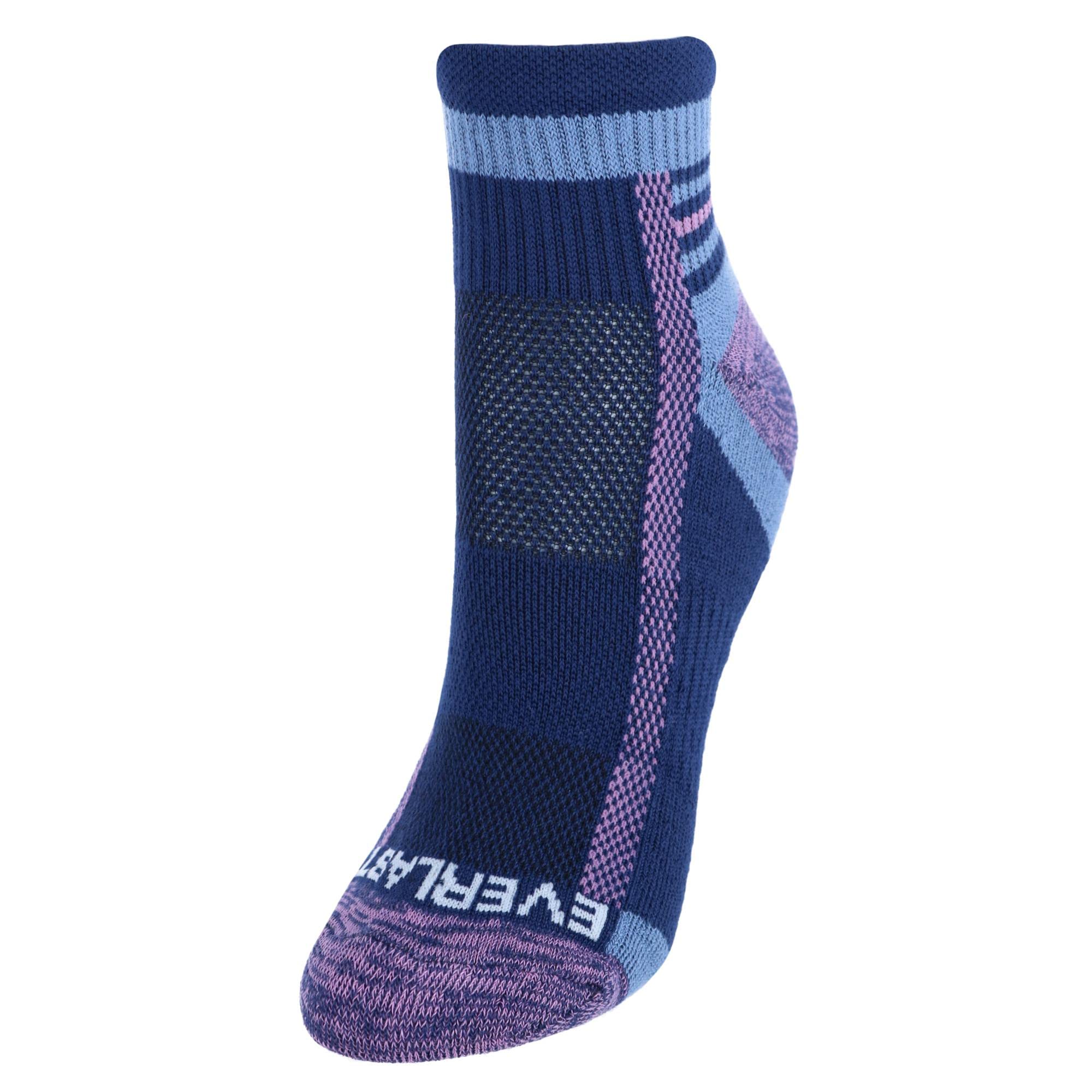 Everlast Women's Performance Quarter Socks (3 Pairs), Navy