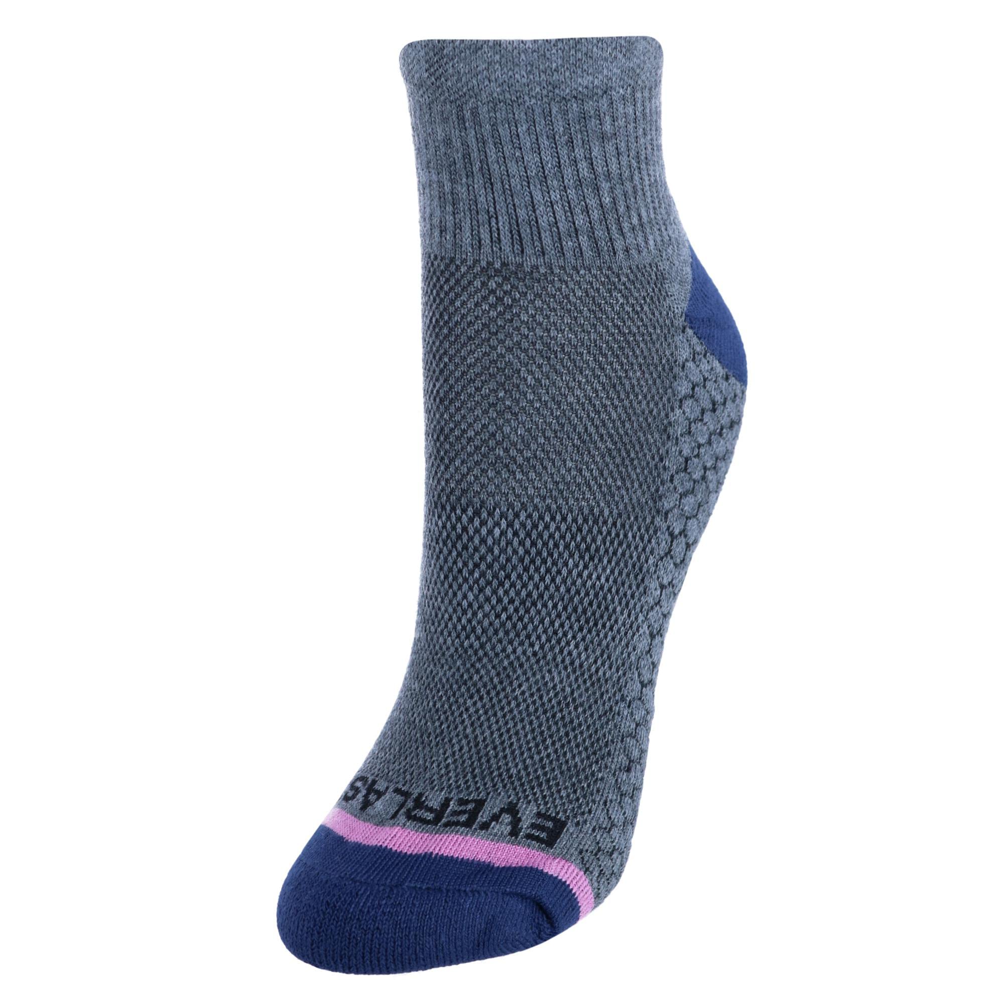 Everlast Women's Performance Quarter Socks (3 Pairs), Navy