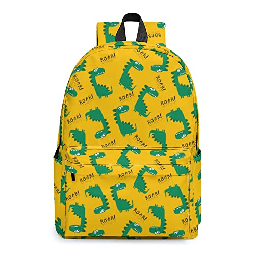 Dinosaur Bookbag Lightweight & Adjustable Classic Bookbag Travel Bag for Boys Girls