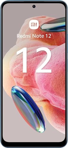 Xiaomi Redmi Note 12 4G LTE (128GB + 6GB) Global Unlocked 6.67" 50MP Triple (ONLY T-Moble/Tello/Mint USA Market) + (w/ 33W Fast Car Dual Charger Bundle) (Ice Blue (Global Version))