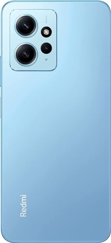 Xiaomi Redmi Note 12 4G LTE (128GB + 6GB) Global Unlocked 6.67" 50MP Triple (ONLY T-Moble/Tello/Mint USA Market) + (w/ 33W Fast Car Dual Charger Bundle) (Ice Blue (Global Version))