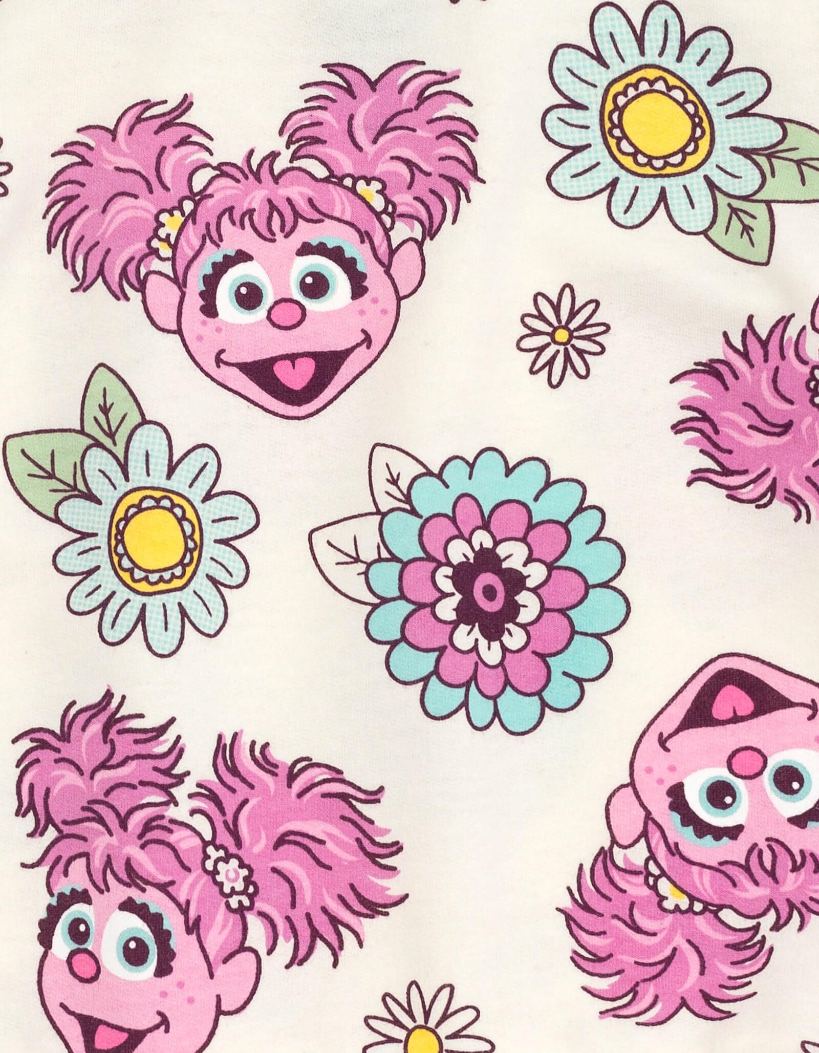 Sesame Street Abby Cadabby Toddler Girls French Terry Sweatshirt Pink 2T