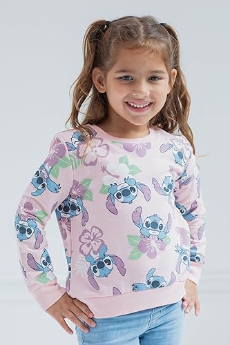 Disney Lilo & Stitch Little Girls French Terry Sweatshirt 7-8