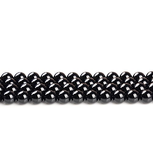 3mm Natural Black Onyx Gemstone Round Loose Beads Crystal Stone Bracelet Necklace Accessories Crafts for Jewelry Making DIY,1 Strand 15"