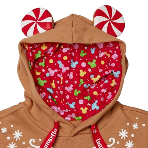 Loungefly DISNEY MICKEY AND FRIENDS GINGERBREAD UNISEX HOODIE 3XL