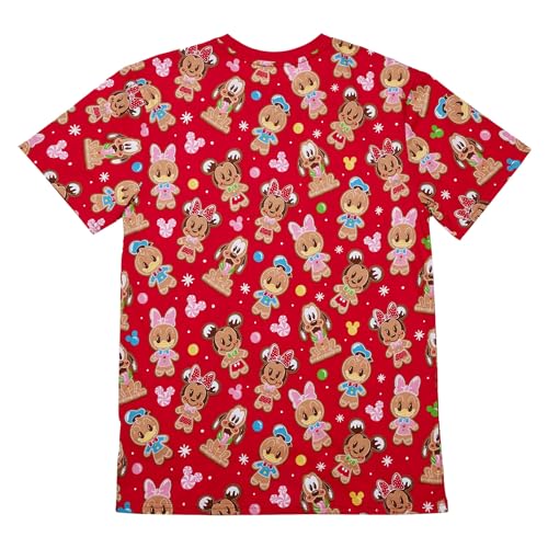 Loungefly DISNEY GINGERBREAD MICKEY AND FRIENDS UNISEX TEE SMALL
