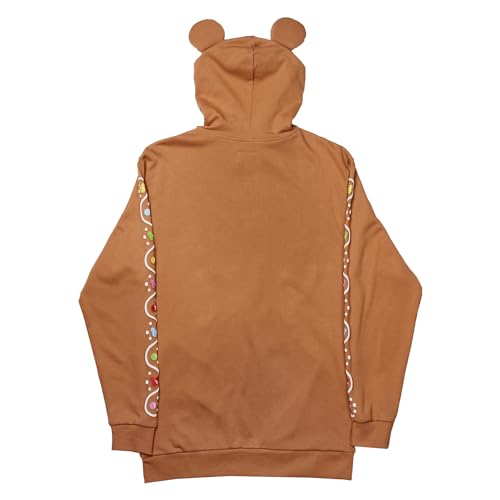 Loungefly DISNEY MICKEY AND FRIENDS GINGERBREAD UNISEX HOODIE LARGE