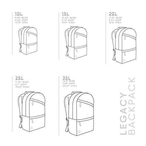 Simple Modern Legacy Backpack with Laptop Compartment Sleeve - 35L Travel Bag for Men & Women College Work School -Blush