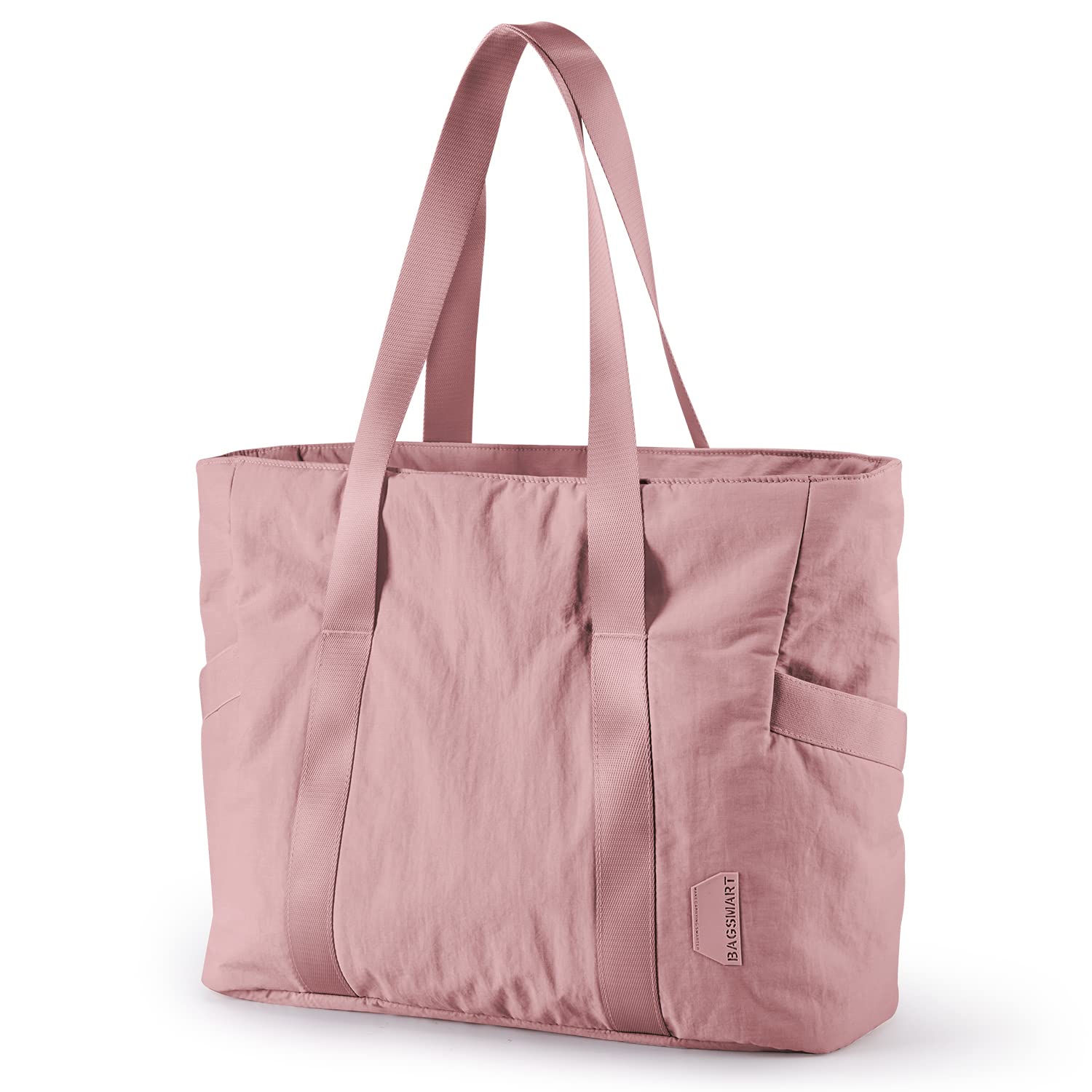 BAGSMART Tote Bag for Women with Zipper, Gym Bag with Compartments, Work Nurse Dance Yoga Handbag for Sport, Travel