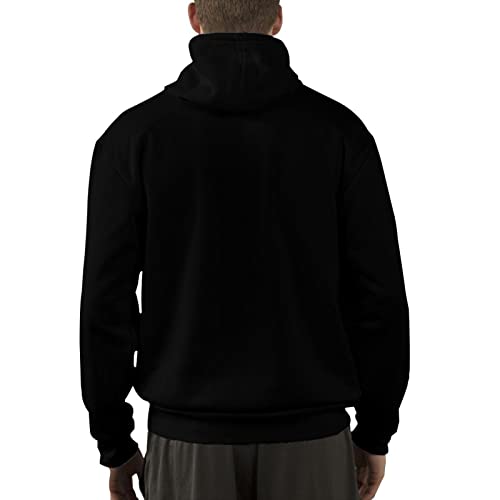Alice Rock In Music Chains Band Facelift Hoodie Men Sweatshirts Trendy Pullover Sweatshirt Long Sleeve Hooded For Teens Men Youth Black Large