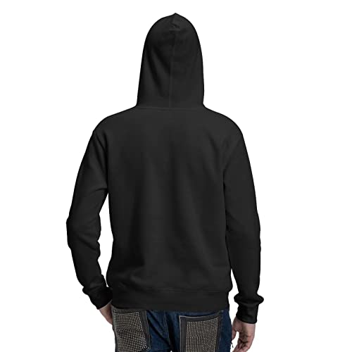 Alice Rock In Music Chains Band Facelift Hoodie Men Sweatshirts Trendy Pullover Sweatshirt Long Sleeve Hooded For Teens Men Youth Black Large