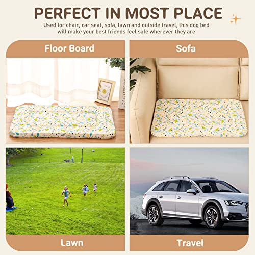 Magic Dog Medium Crate Bed & Pad, Super Soft Pancake Style, Machine Washable, 28-Inch