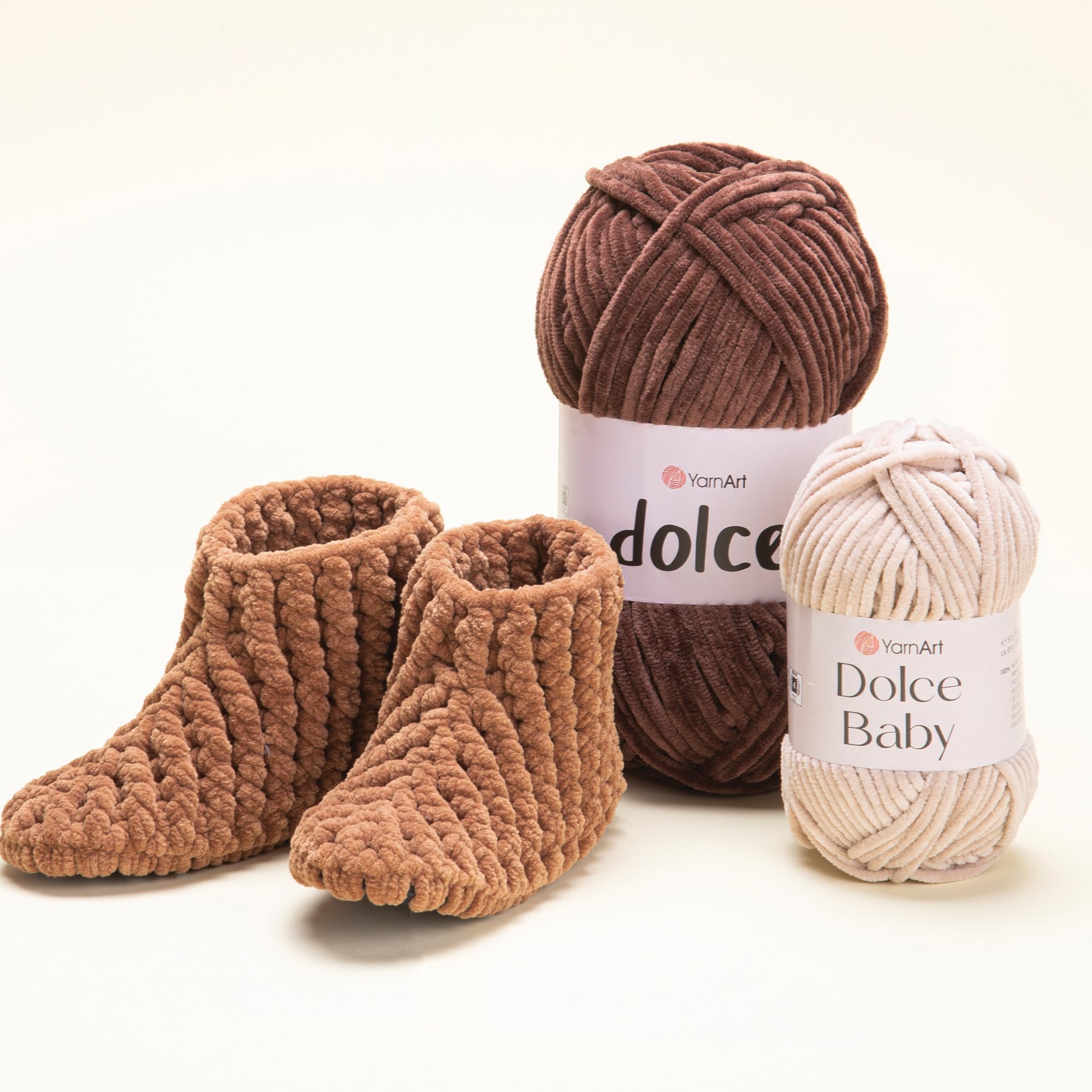 YarnArt Dolce Yarn Super Bulky Chenille Velvet Yarn 100g 131 Yards (779) Polyester