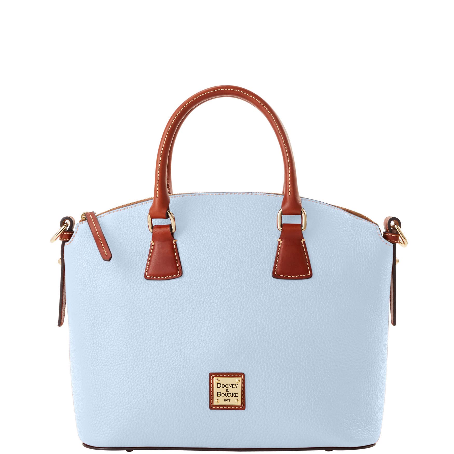 Dooney & Bourke Handbag, Pebble Grain Domed Satchel - Glacier Blue