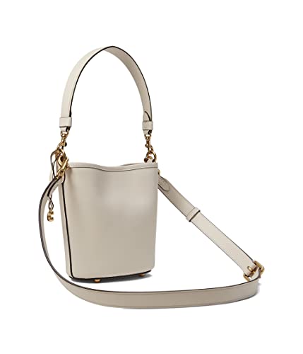 Coach Glovetanned Leather Dakota Bucket Bag 16 Women’s Leather Bag - Magnetic Snap Closure - Textile Lining Chalk One Size One Size