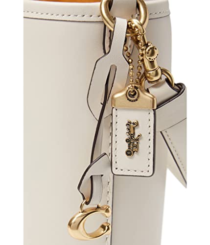 Coach Glovetanned Leather Dakota Bucket Bag 16 Women’s Leather Bag - Magnetic Snap Closure - Textile Lining Chalk One Size One Size