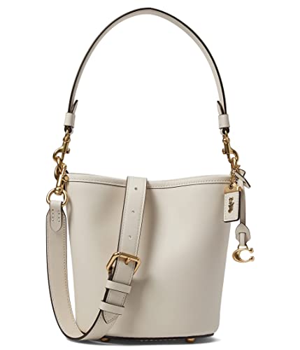 Coach Glovetanned Leather Dakota Bucket Bag 16 Women’s Leather Bag - Magnetic Snap Closure - Textile Lining Chalk One Size One Size