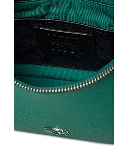 Coach Hobo Crossbody in Cross Grain Leather Green One Size