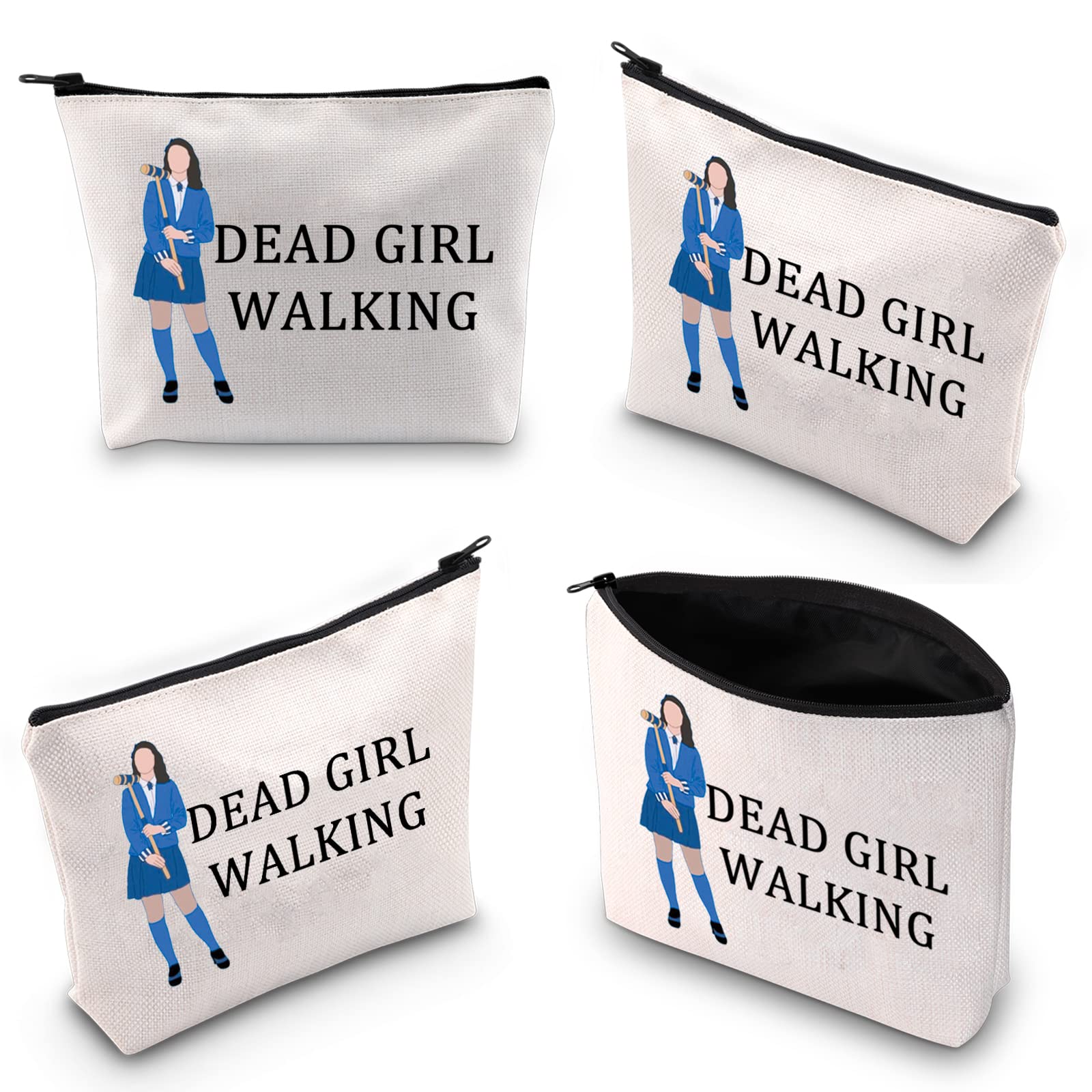 WCGXKO Musical Queens Gift Dead Girl Walking Makeup Bag With Zipper Muscial Lover Toiletry Bag (GIRL WALKING)