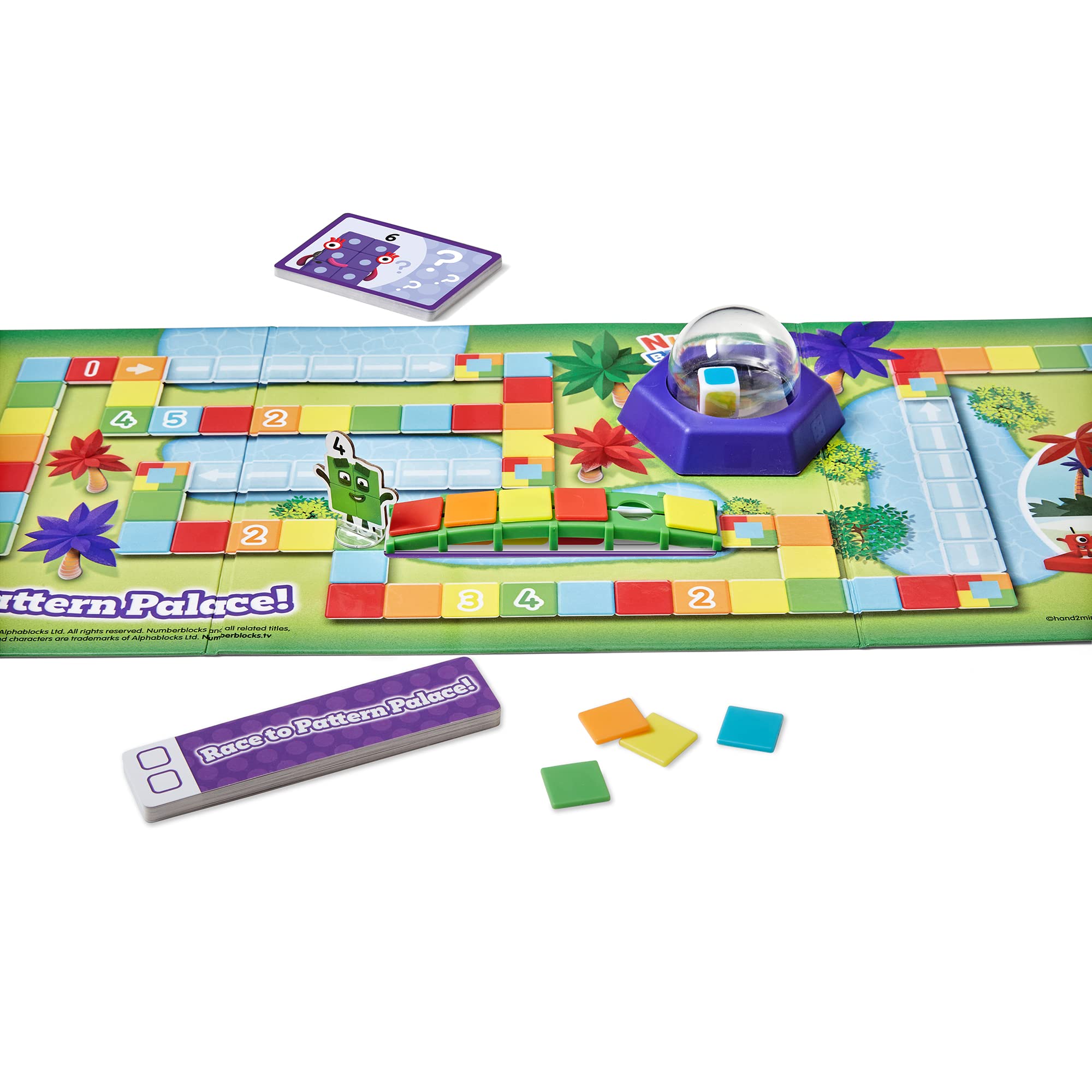 hand2mind Numberblocks Race to Pattern Palace! Board Game, Educational Board Games, Numbers for Toddlers, Math Toys for Kids 3-5, Preschool Learning Activities, Birthday Gifts for Kids