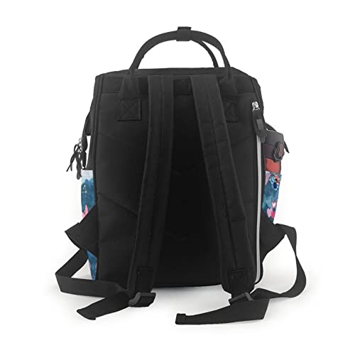 Gearbest Cartoon Cute Stitch Diaper Bag Backpack For Mom Baby Bags Waterproof Large Capacity Multi-Function Unisex, One Size