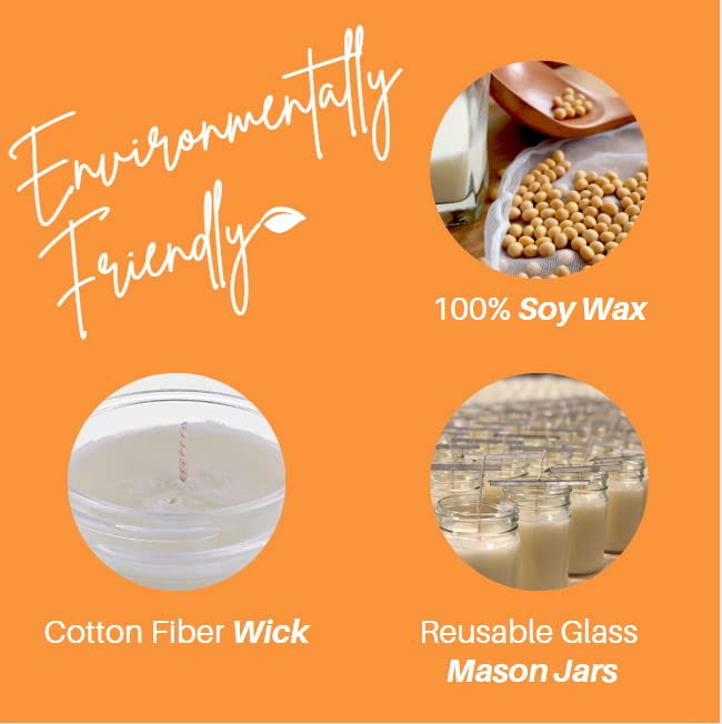 Nika's Home Oh Look... My Last Nerve It's On Fire, Vanilla Bean Soy Candle 12oz Mason Jar Non-Toxic White Hand Poured Handmade, Candles Gifts for Women, Long Burn 50-60 Hrs Highly Scented