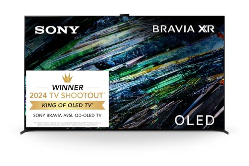 Sony QD-OLED 65 inch BRAVIA XR A95L Series 4K Ultra HD TV: Smart Google TV with Dolby Vision HDR and Exclusive Gaming Features for The PlayStation® 5 XR65A95L- Latest Model,Black