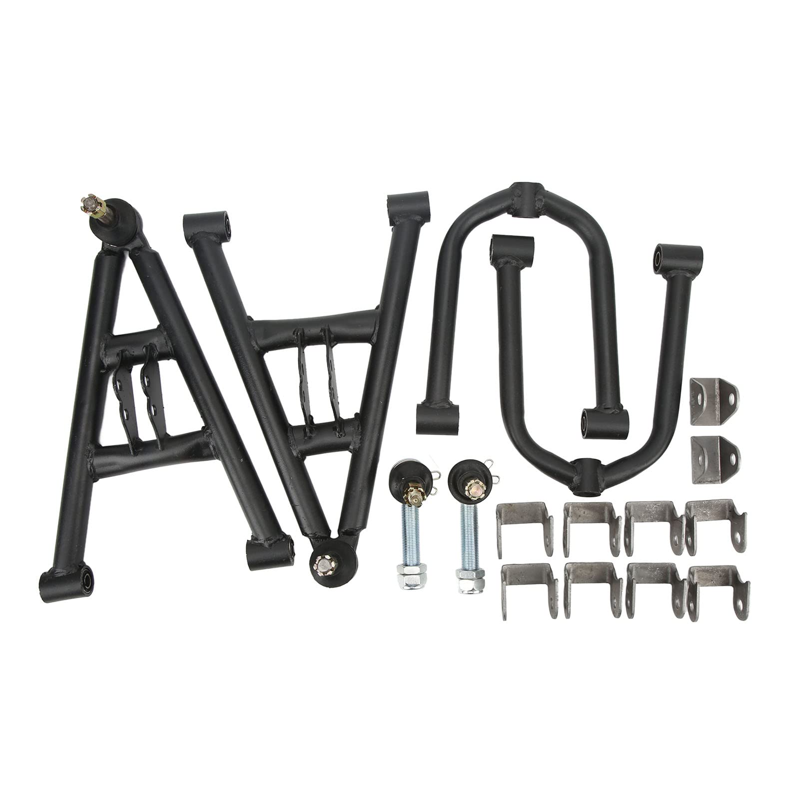 Upper Lower Swing,Yctze 350mm Front Suspension Shock Swing Arm Kit Replacement For 150cc 200cc 4 Wheels Quad Bike Kart