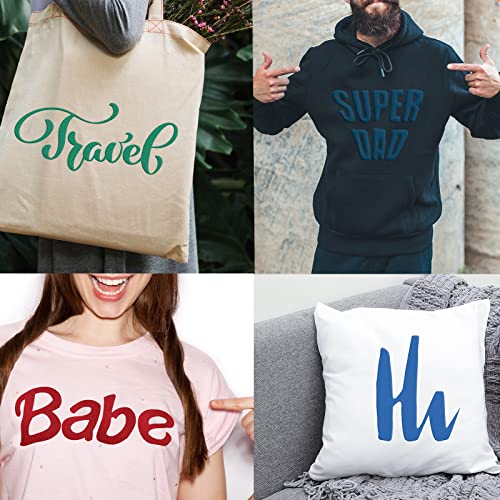 3D Puff Vinyl Heat Transfer for T-Shirts, 3D Puff HTV Iron on Vinyl, 3D Puff Vinyl Heat Transfer HTV for Heat Press Clothing Colorful