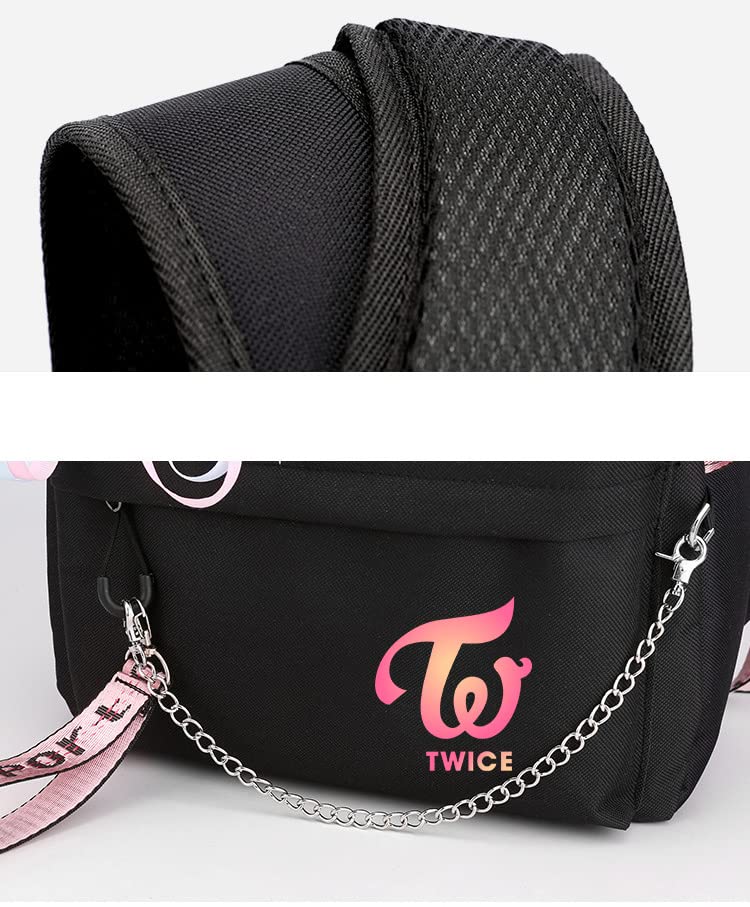 LOVEAngeler Twice Kawaii Backpack Colleage Bookbag School Bag Casual Daypack Twice Merchandise Mochila For Girls
