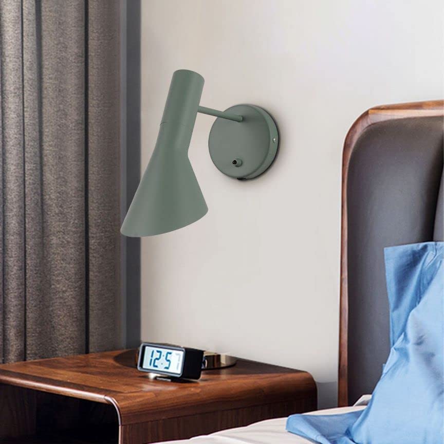 Gutenliter Modern Wall Sconces Lighting Fixture Adjustable Beside Fixed Wall Lamp for Industrial Bedroom Home Indoor Rotatable Wall Light for Bedroom (Pastel Blue)