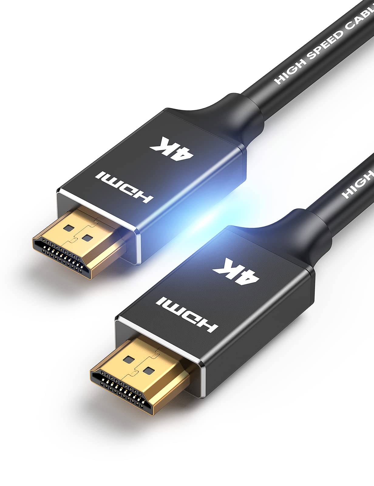 Capshi 4K Long HDMI Cable 25 FT, 18Gbps High Speed in-Wall CL3 Rated HDMI Cord 2.0, 4K HDR,HDR10,HDCP 2.2,ARC,Video 4K Ultra HD,2160p,HD 1080p,3D, Compatible with Roku TV/HDTV/PS5/Blu-ray