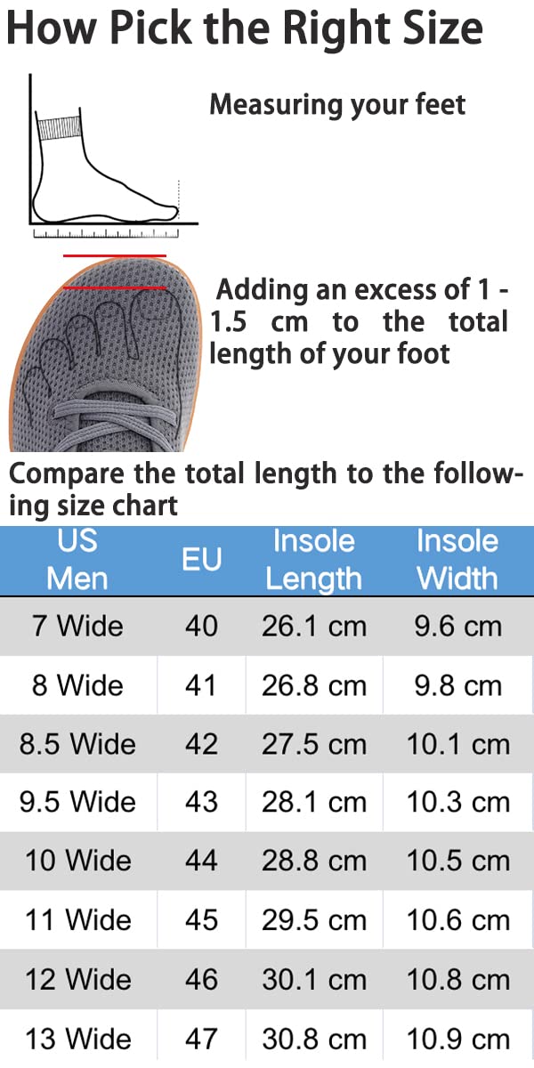 WHITIN Wide Toe Box Barefoot Sneakers for Men Minimalist Minimus Zero Drop Sole Shoes Size 11 Width 11W Walking Outdoor Training All Black 45