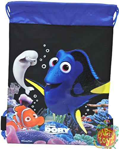 Drawstring Bag - Finding Dory Black Cloth String Bag