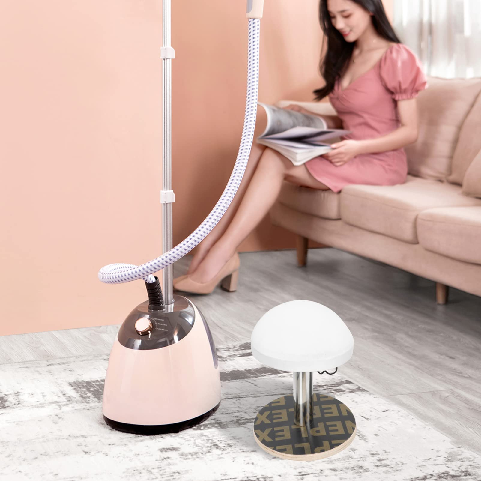 Zerodeko Travel Accessories Mini Iron Ironing Board Wood Stool Coat Clothes Ironing Board Tabletop Small Ironing Board for Sewing Craft Room Household Dorm Travel Accessories Mini Iron
