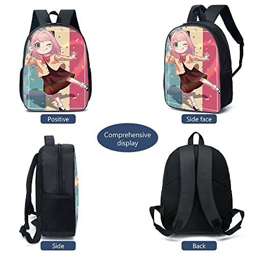 XeUiao Spy Anya Forger Backpack Large Daypack Latop Anya Yor Loid Forger Bookbag Backpacks 3Pcs