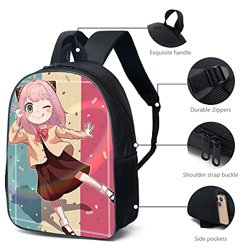 XeUiao Spy Anya Forger Backpack Large Daypack Latop Anya Yor Loid Forger Bookbag Backpacks 3Pcs