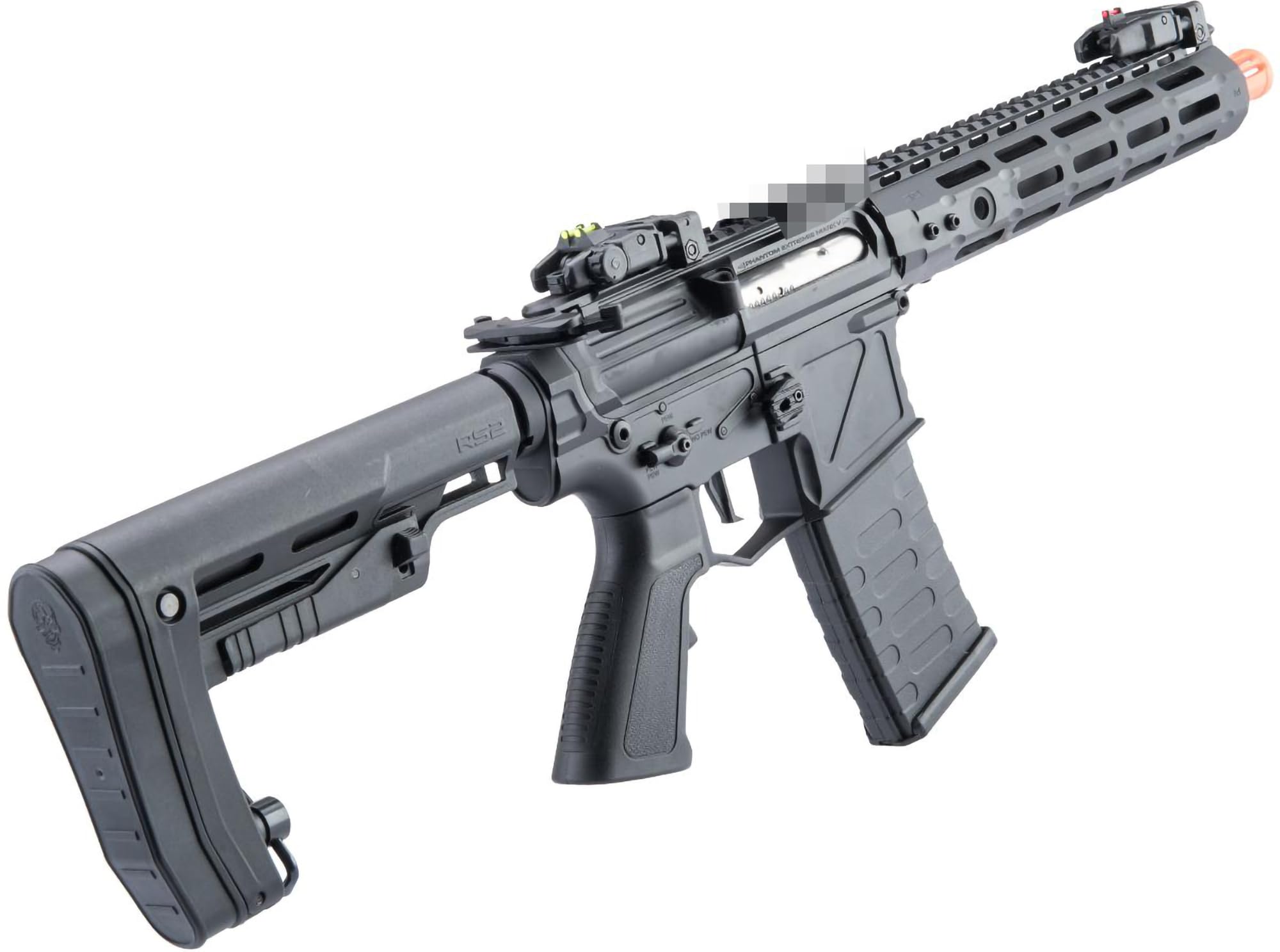 Evike Airsoft - APS Phantom Extremis Mark V 2.0 eSilverEdge Airsoft M4 AEG with 10" LOK Handguard (Color: Black)