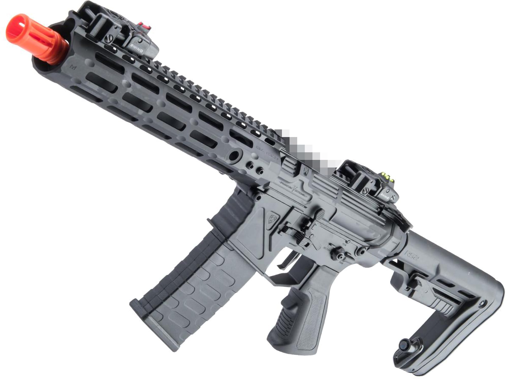 Evike Airsoft - APS Phantom Extremis Mark V 2.0 eSilverEdge Airsoft M4 AEG with 10" LOK Handguard (Color: Black)
