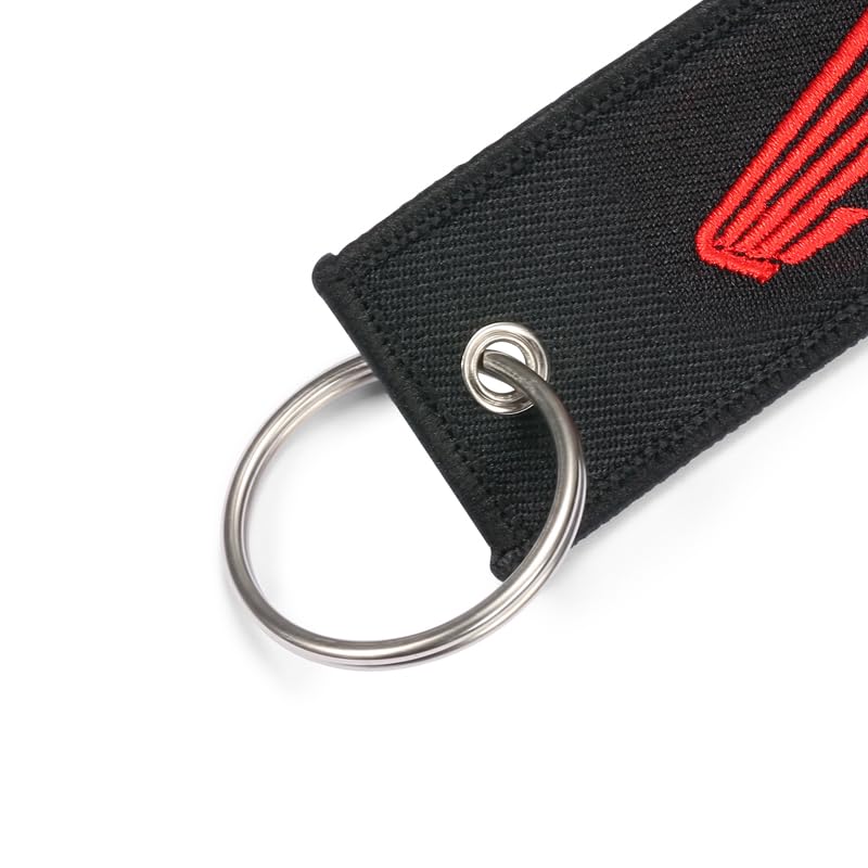 Thcyoe Embroidery Keychain Key Ring Compatible with Honda,Motorcycle Key Chain Keyring for CBR, CB, GL, CM, NC, CFR, X-ADV 750, NSS 750 Series,Accessories for Motorcycle Key