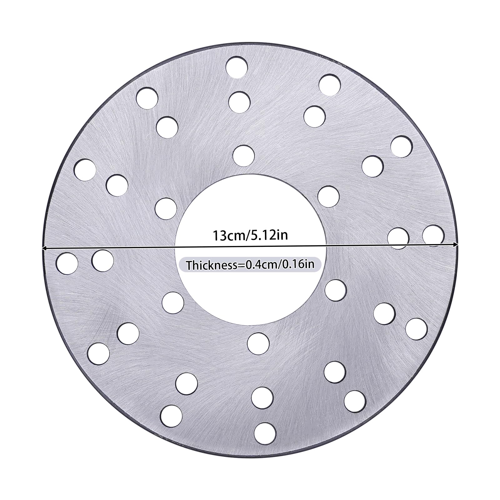 Front Steering 4 Stud Wheel Hub Disc Brake Assembly, ATV Front Wheel Hub+ Steering Knuckle Spindle+Brake Caliper+ 2 pcs Disc Rotor For 125cc 150cc 200cc 250cc ATV Go kart Quad Dirt Bike
