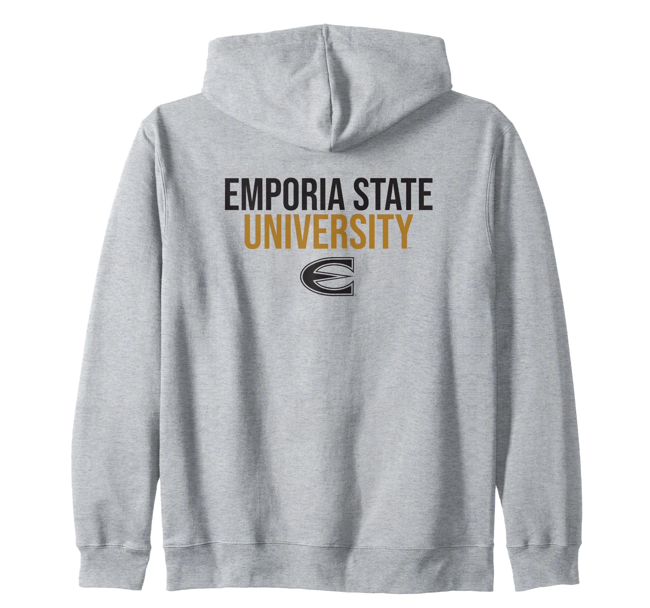 Emporia State University ESU Hornets Stacked Zip Hoodie