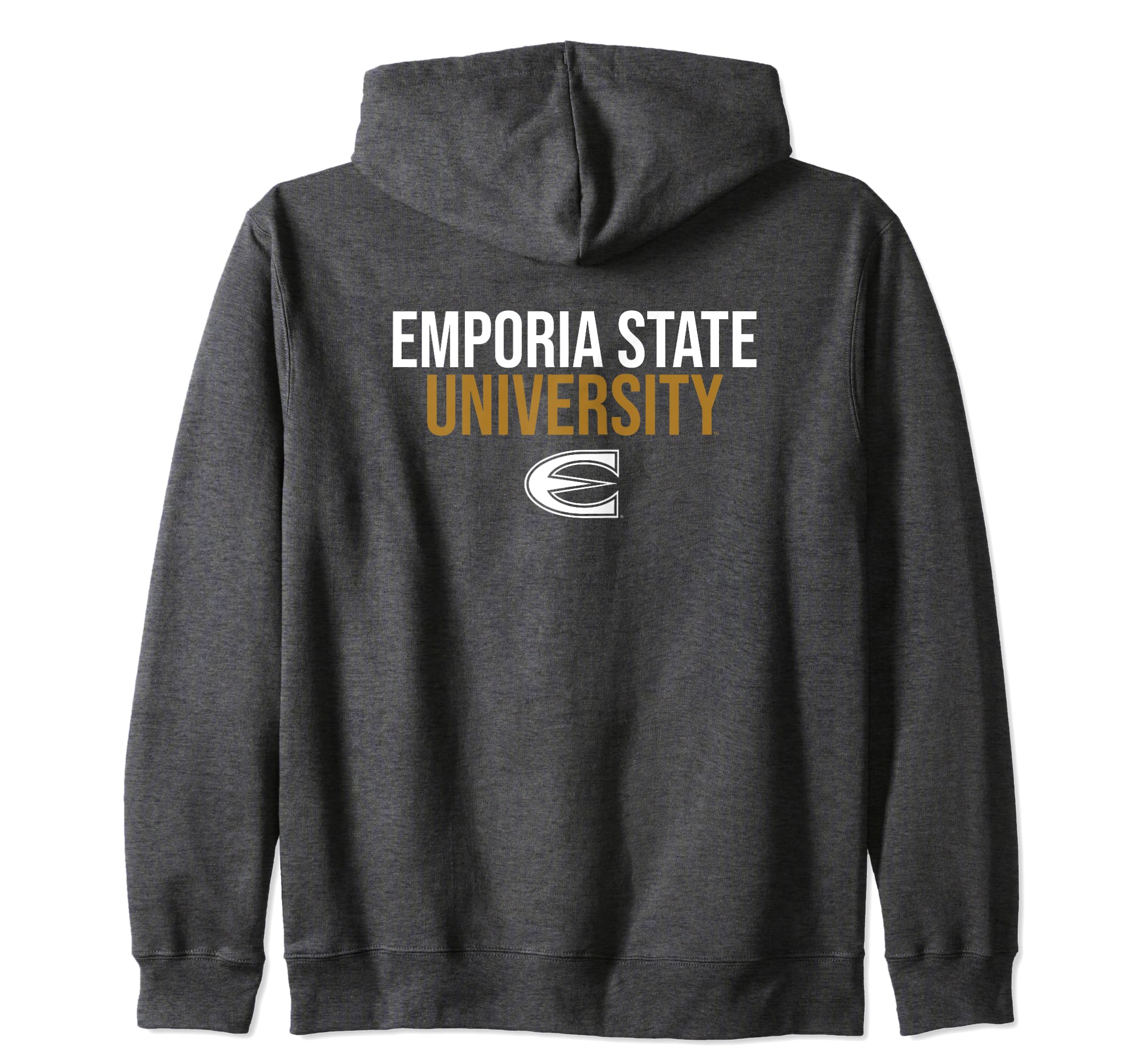 Emporia State University ESU Hornets Stacked Zip Hoodie